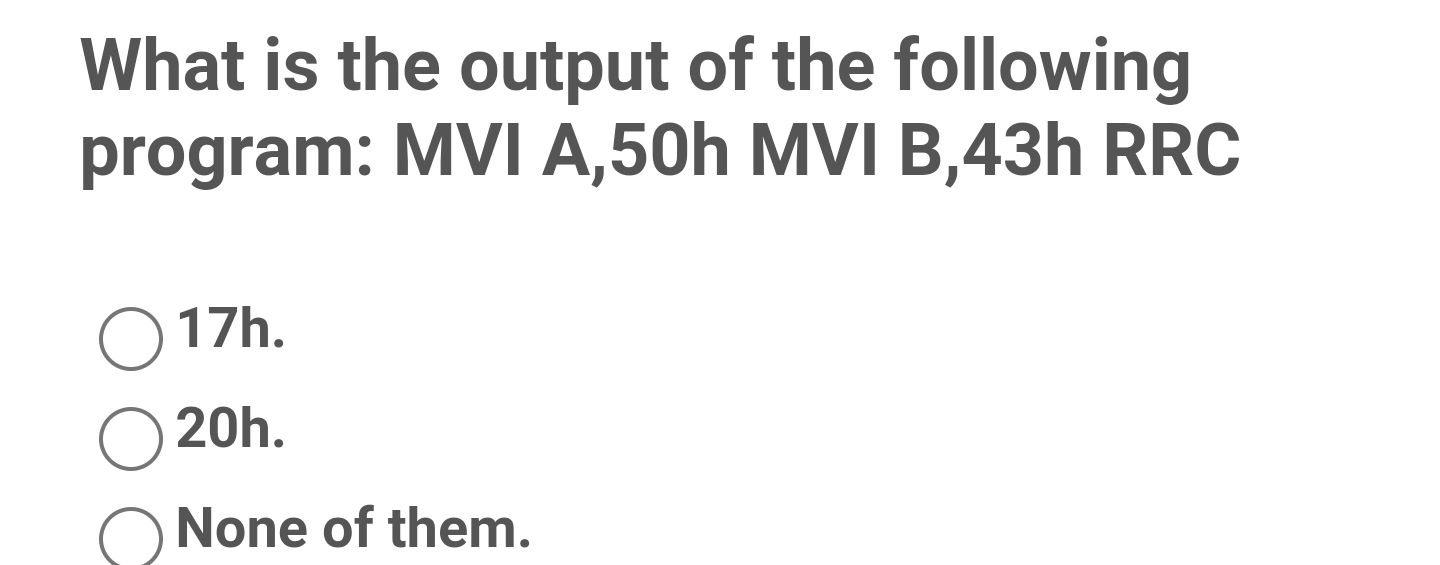 Solved What is the output of the following program: MVI | Chegg.com