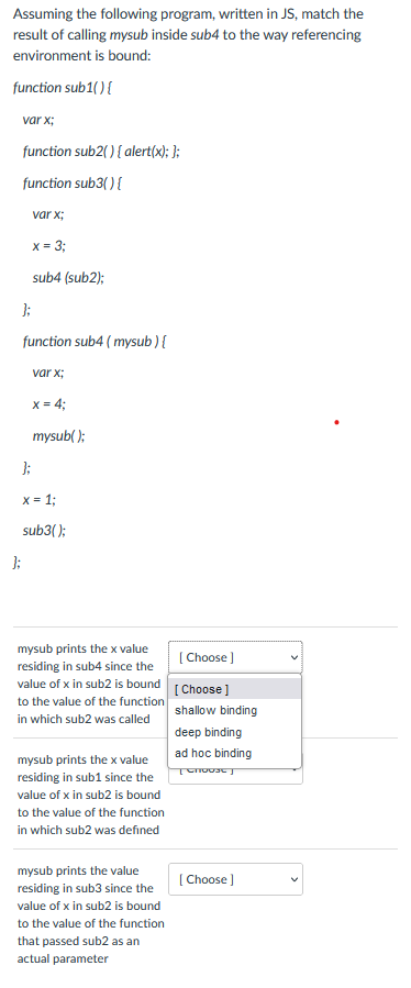Solved result of calling mysub inside sub4 to the way | Chegg.com