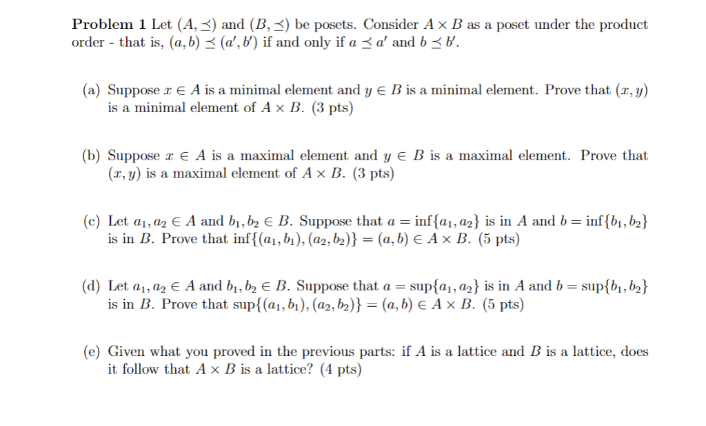Solved Problem 1 Let (A,