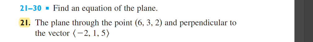 [Solved]: 2130 = Find an equation of the plane. 2I. The pl