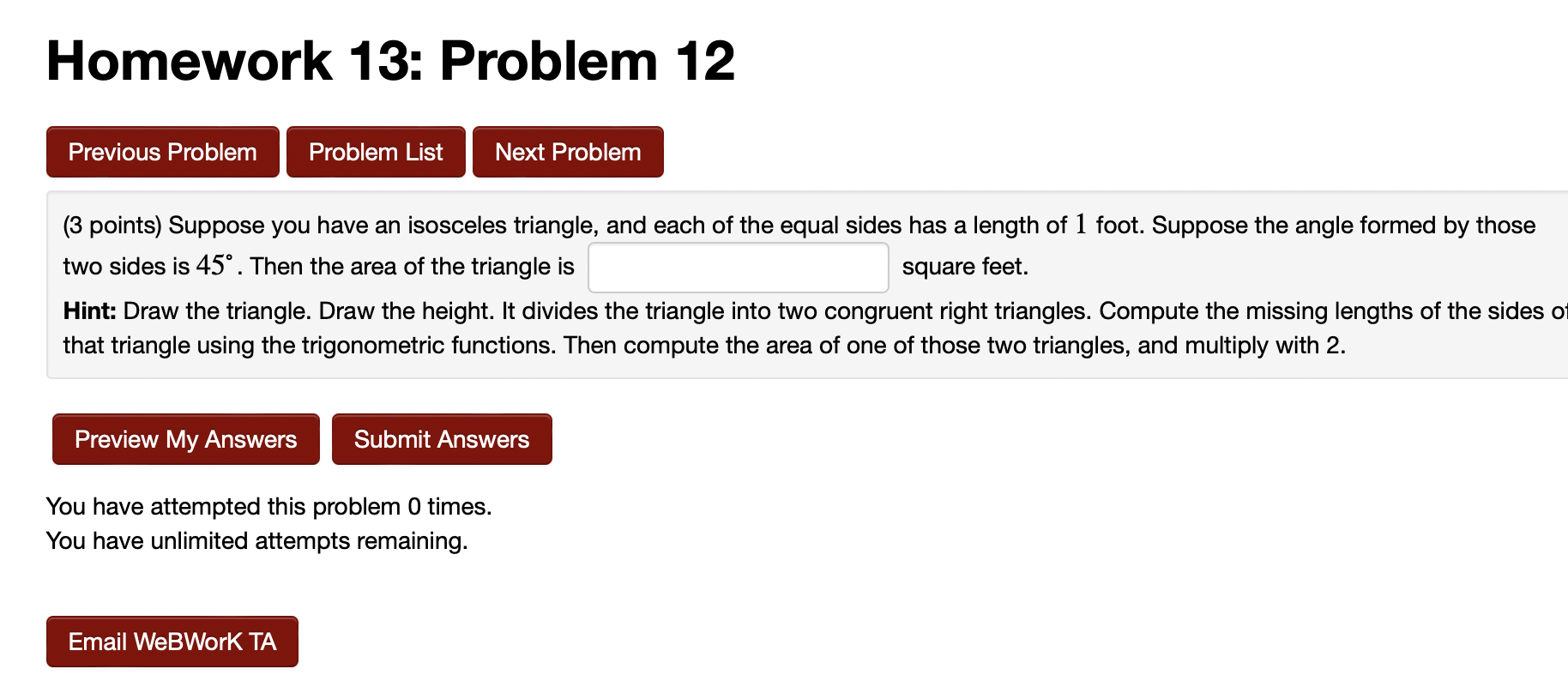 Solved Homework 13: Problem 12 Previous Problem Problem List | Chegg.com