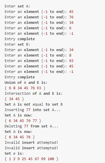 Solved Need to write IntegerSet.cpp file Create class | Chegg.com