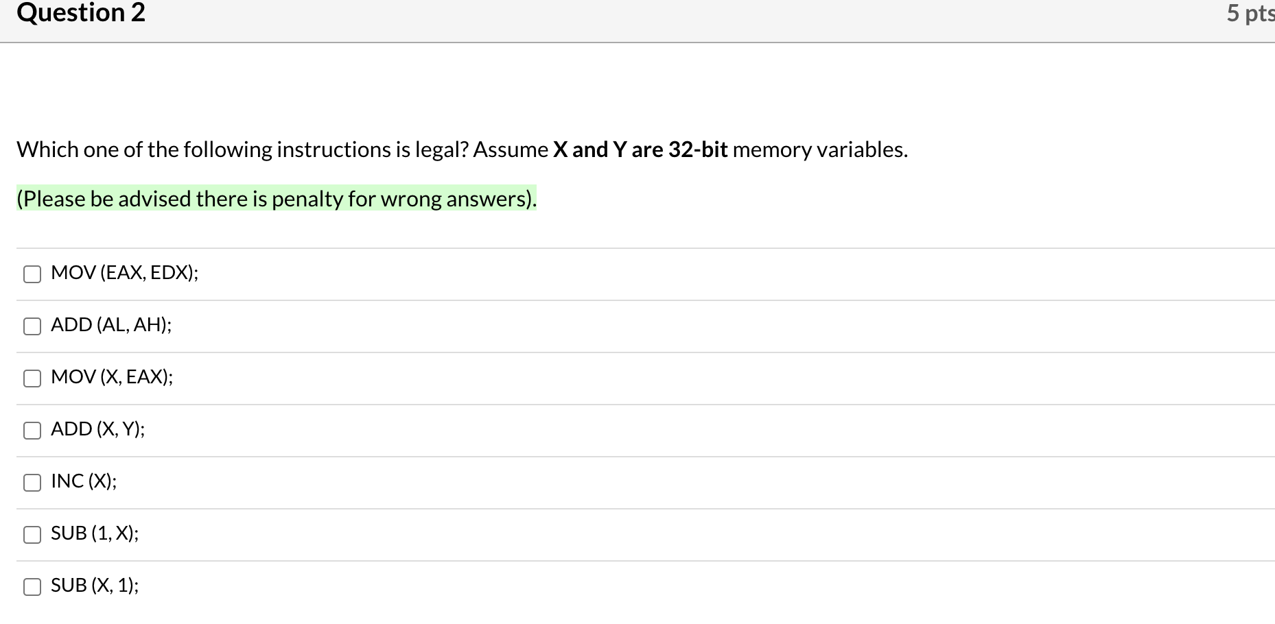 Solved Consider registers AL, AH, AX, and EAX. These are | Chegg.com