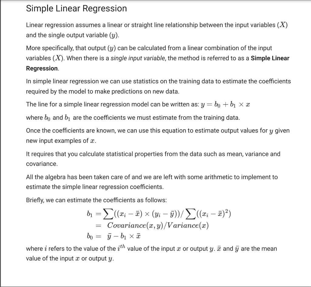 Solved Simple Linear Regression Linear regression assumes a | Chegg.com