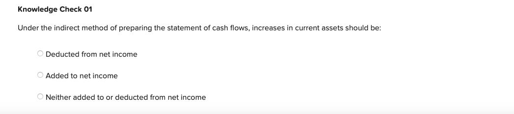 Solved Knowledge Check 01 The correct order of the | Chegg.com