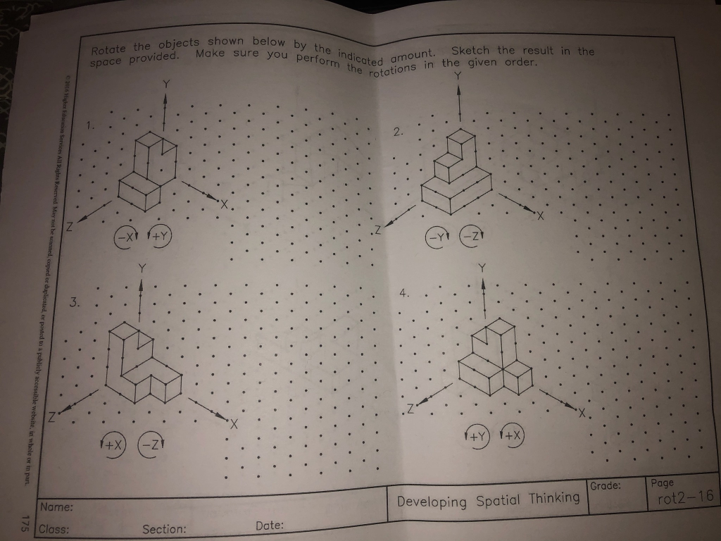 Rotate the objects shown below by the indicated | Chegg.com