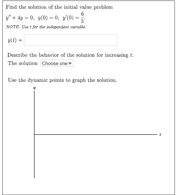 Find the solution of the initial value | Chegg.com