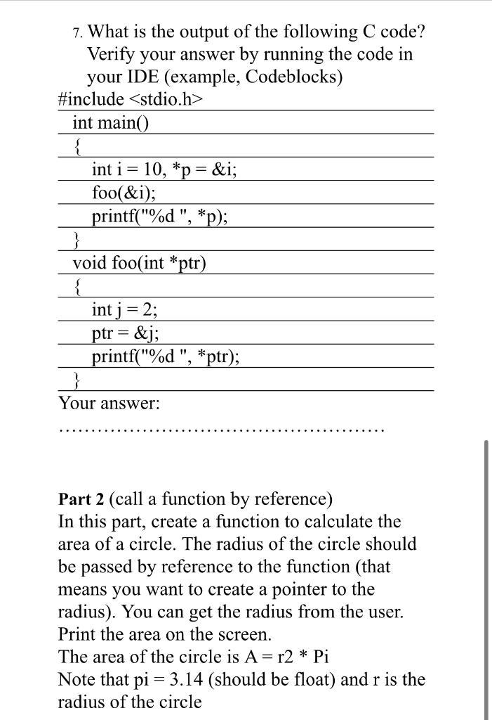 Solved Part 1 Answer the following questions: Note: Please | Chegg.com