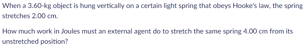 Solved When a 3.60-kg object is hung vertically on a certain | Chegg.com