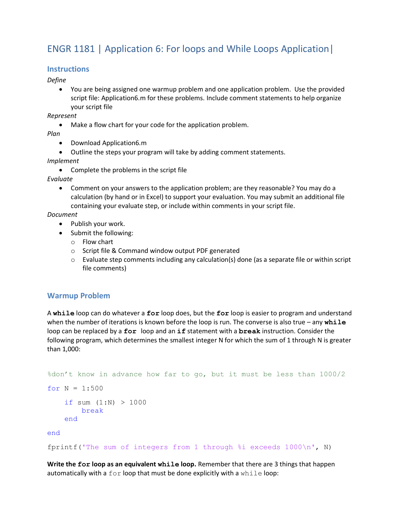 Solved please give me codes for warm up problem and | Chegg.com