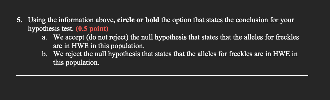Solved For this assignment, we observe the trait of face | Chegg.com