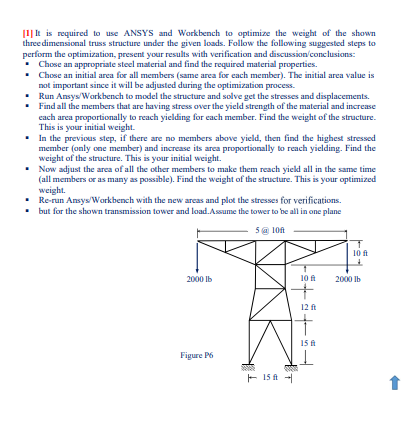 [1] It is required to use ANSYS and Workbench to | Chegg.com