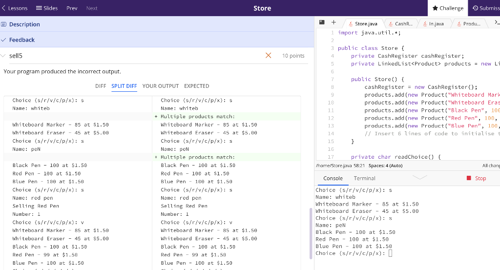Solved Write code in java Can any of you help fix the | Chegg.com
