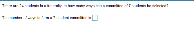 Solved There are 24 students in a fraternity. In how many | Chegg.com