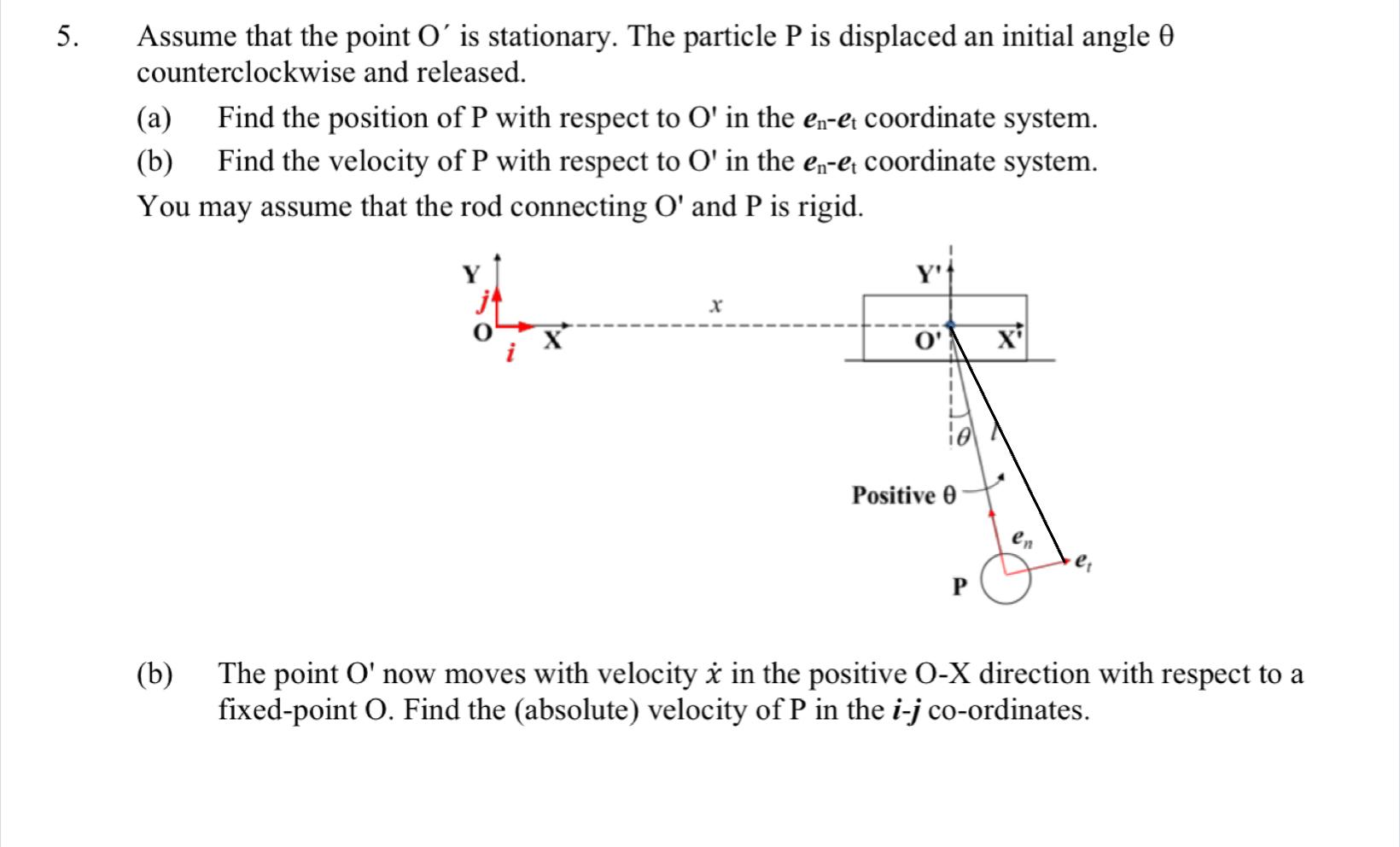 Solved Assume that the point O′ is stationary. The particle | Chegg.com