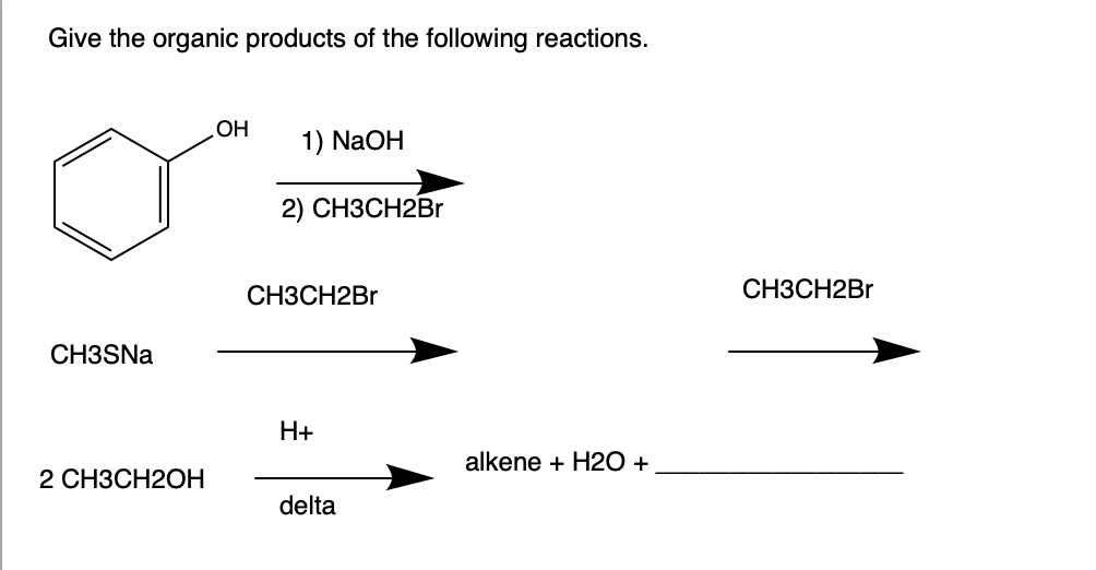 Solved Give the organic products of the following reactions. | Chegg.com