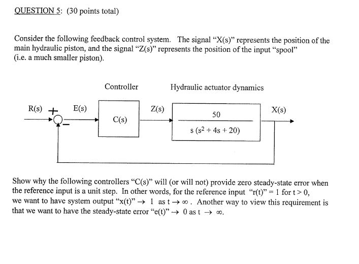 Solved QUESTION 5: (30 points total) Consider the following | Chegg.com