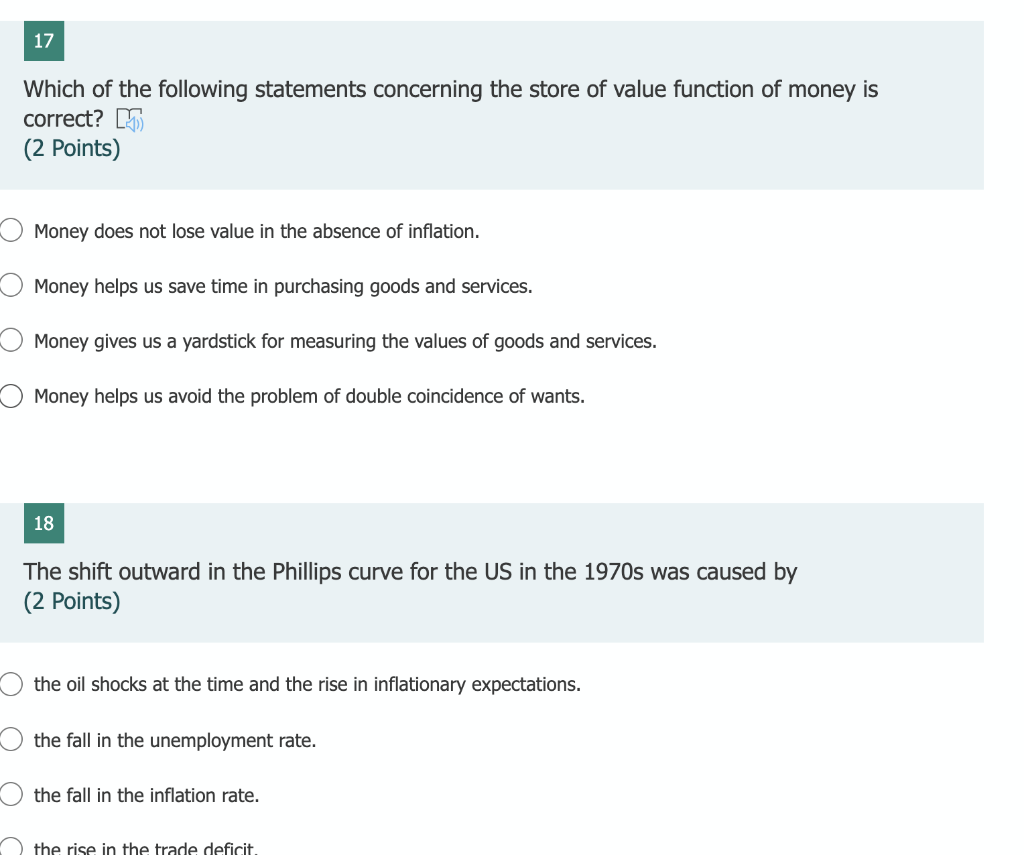 Solved 17 Which of the following statements concerning the | Chegg.com