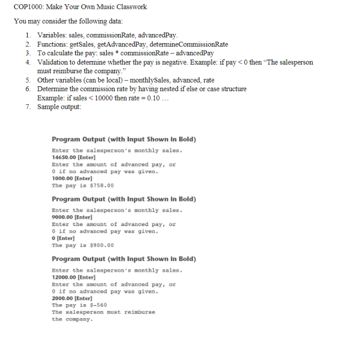 Solved COP1000: Make Your Own Music Classwork You may | Chegg.com