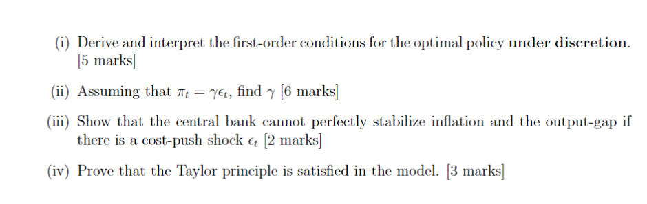 Solved 2. Suppose the economy is characterized by the | Chegg.com