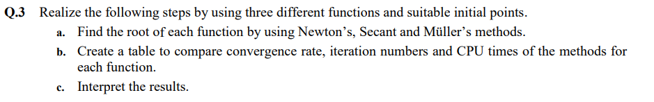 Solved .3 Realize the following steps by using three | Chegg.com