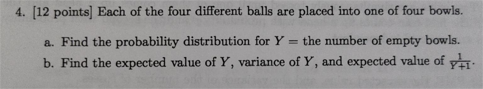 Solved [12 ﻿points] ﻿Each of the four different balls are | Chegg.com