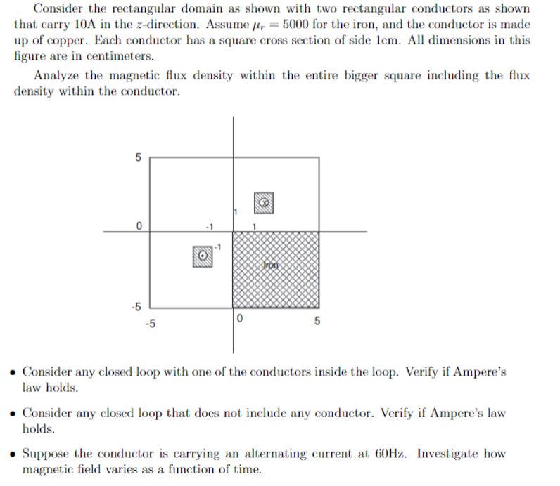 Consider the rectangular domain as shown with two | Chegg.com