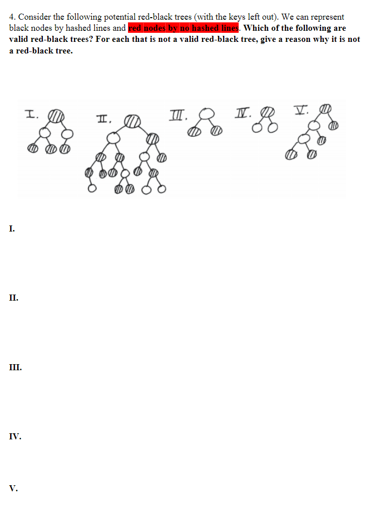 Solved 1. Given the Red-Black tree below, fill in the table | Chegg.com