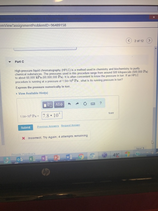 Solved emView?assignmentProblemID-96489158 ?) 20112 (> Part | Chegg.com