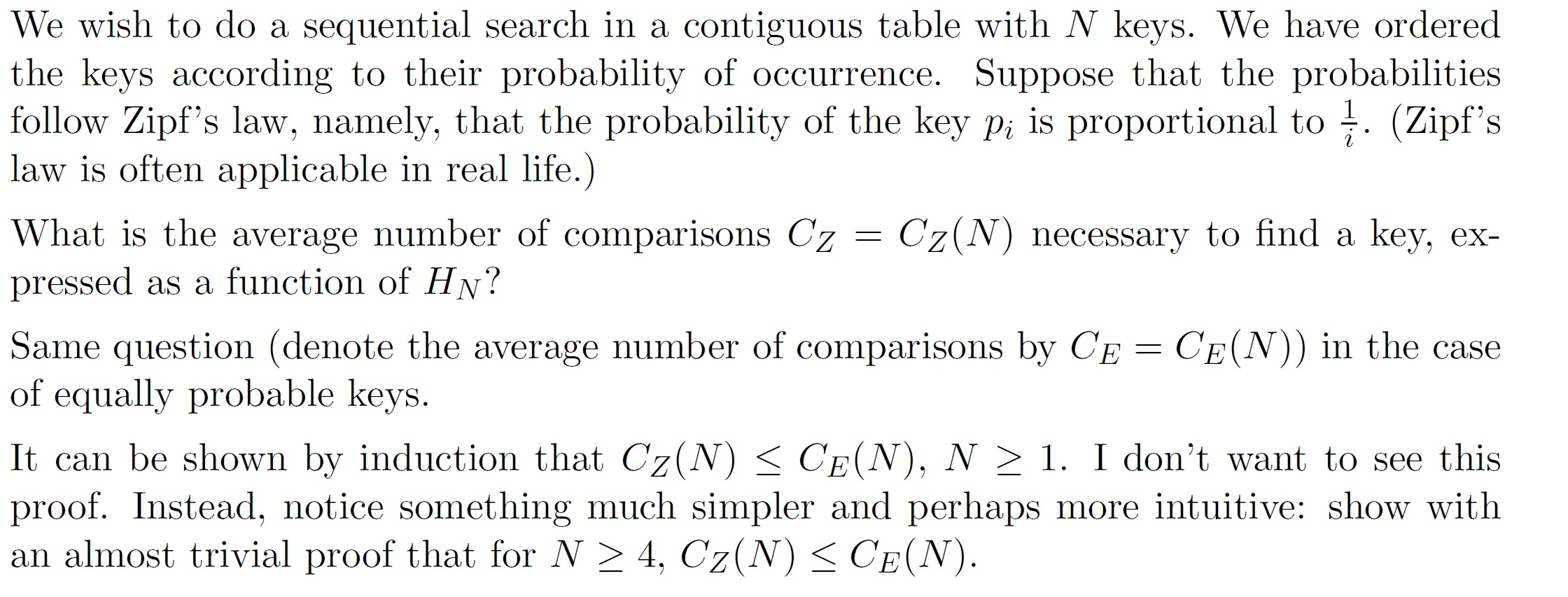 Solved = We wish to do a sequential search in a contiguous | Chegg.com