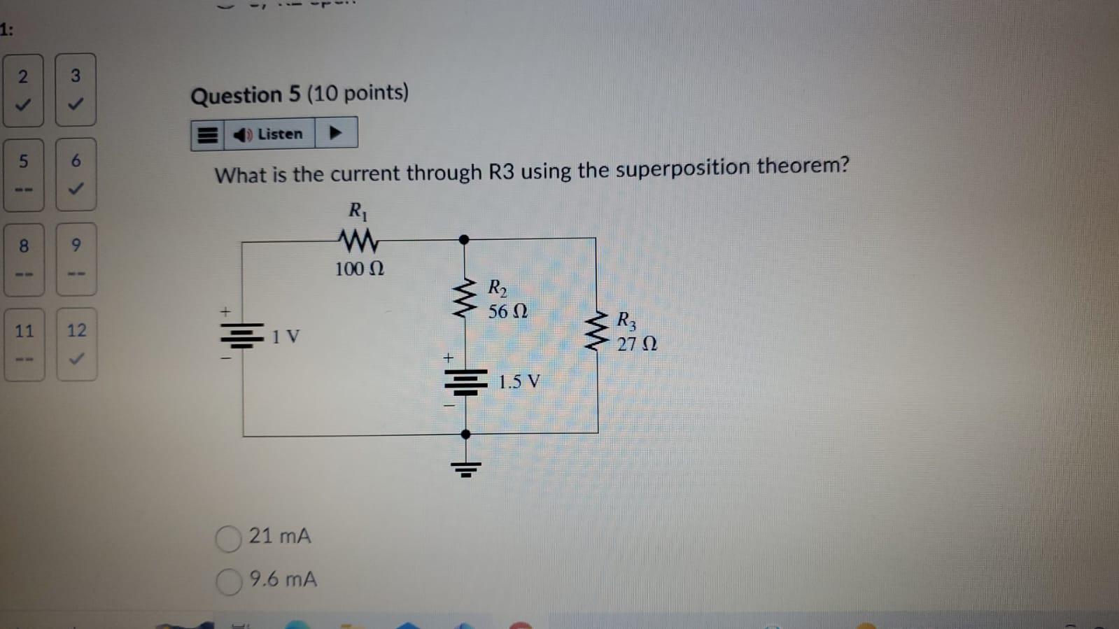Solved What is the current through R3 using the | Chegg.com