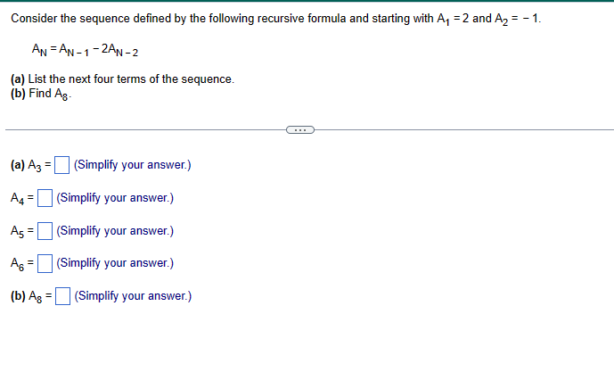Solved Consider the sequence defined by the following | Chegg.com