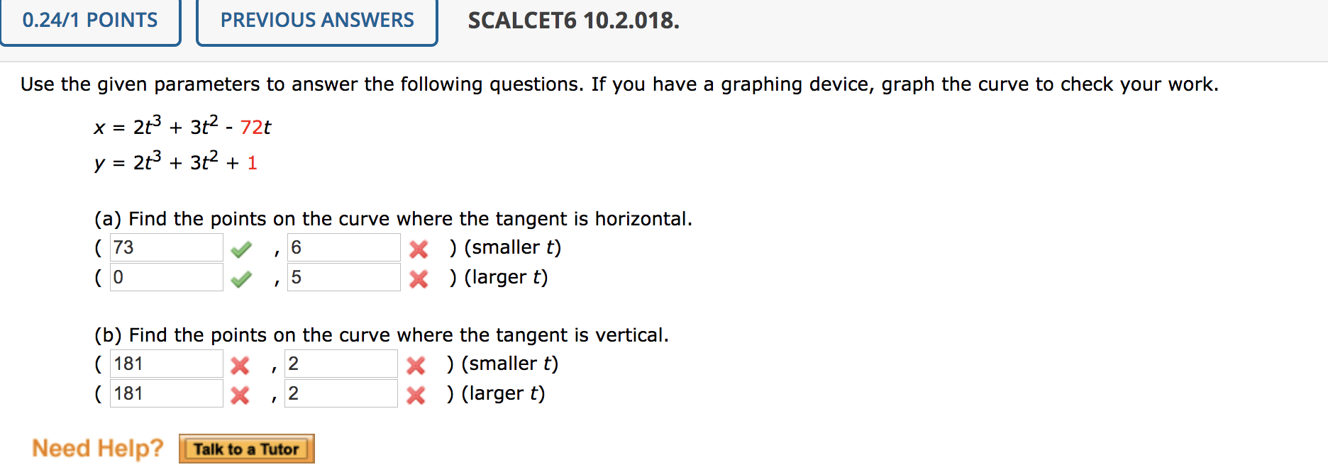 Solved Use the given parameters to answer the following | Chegg.com