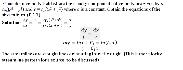 Solved Consider a velocity field where the x and y | Chegg.com