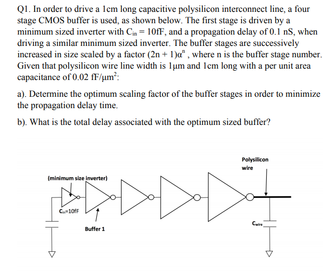 Q1. In order to drive a lcm long capacitive | Chegg.com