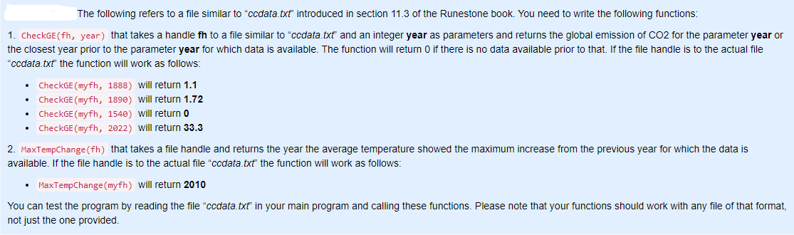 Solved The following refers to a file similar to | Chegg.com