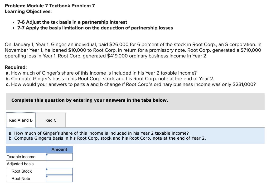 Solved Problem: Module 7 Textbook Problem 7 Learning | Chegg.com