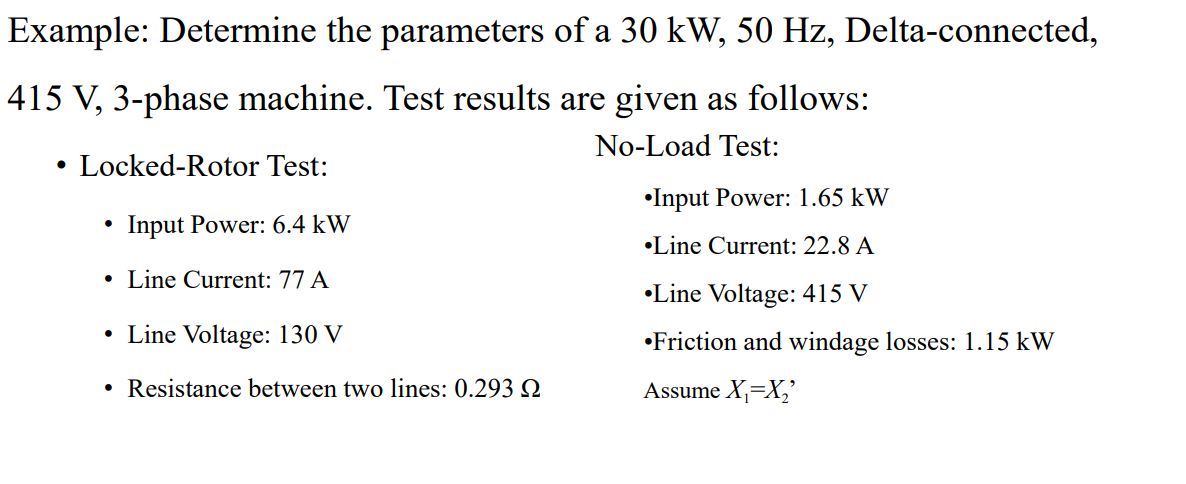 Solved a) Calculate the no-load rotational loss and the | Chegg.com