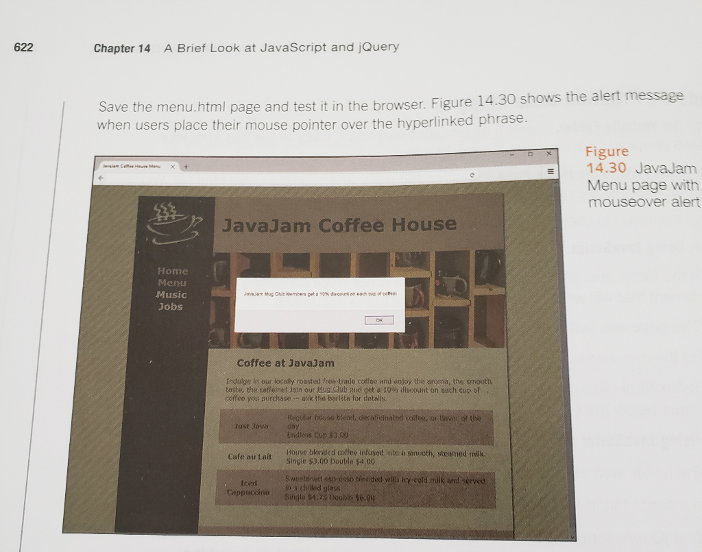 WEBSITE CASE STUDY Adding JavaScript Each of the | Chegg.com