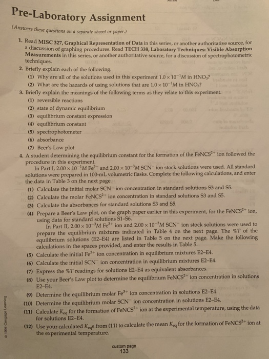 Solved Pre-Laboratory Assignment Answers these questions on | Chegg.com