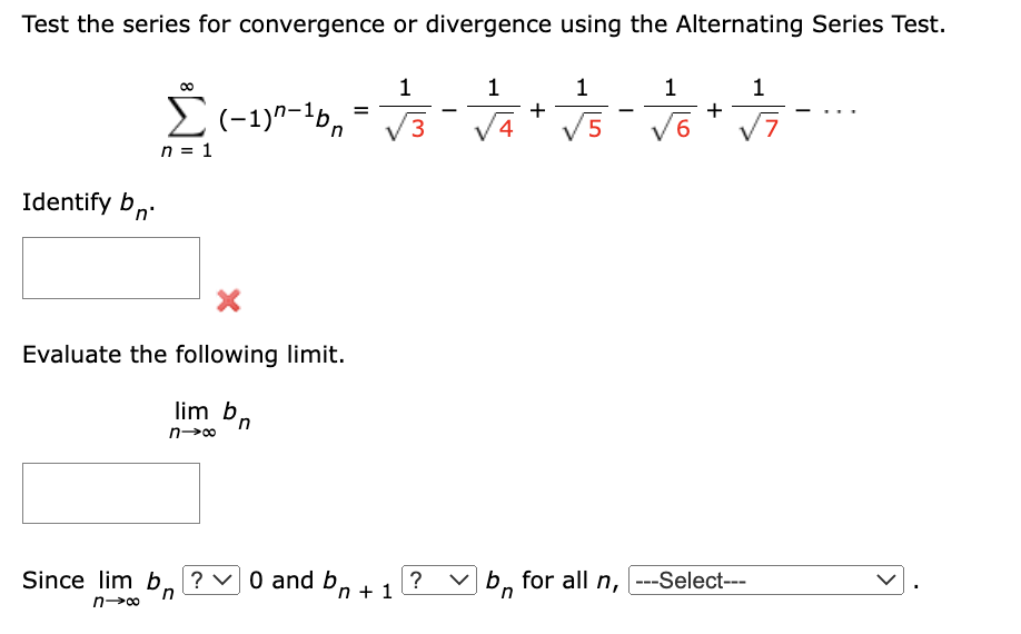 Solved Test the series for convergence or divergence using | Chegg.com