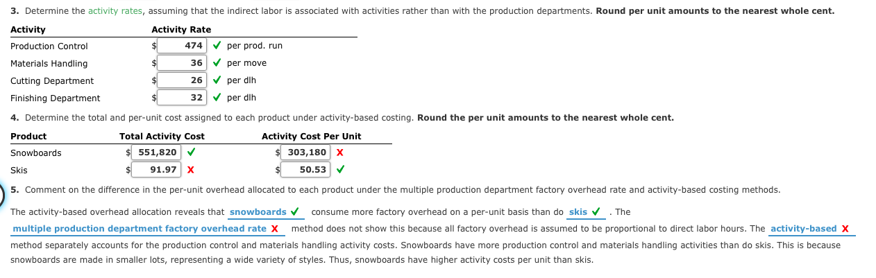 Solved 3. Determine the activity rates, assuming that the | Chegg.com