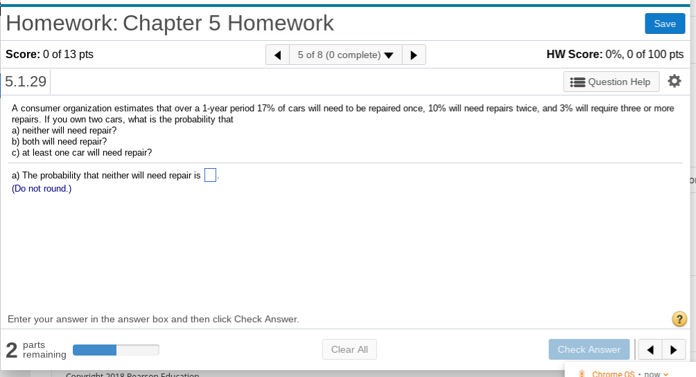 Solved Homework Chapter 5 Homework Save Score 0 Of 12 Pts