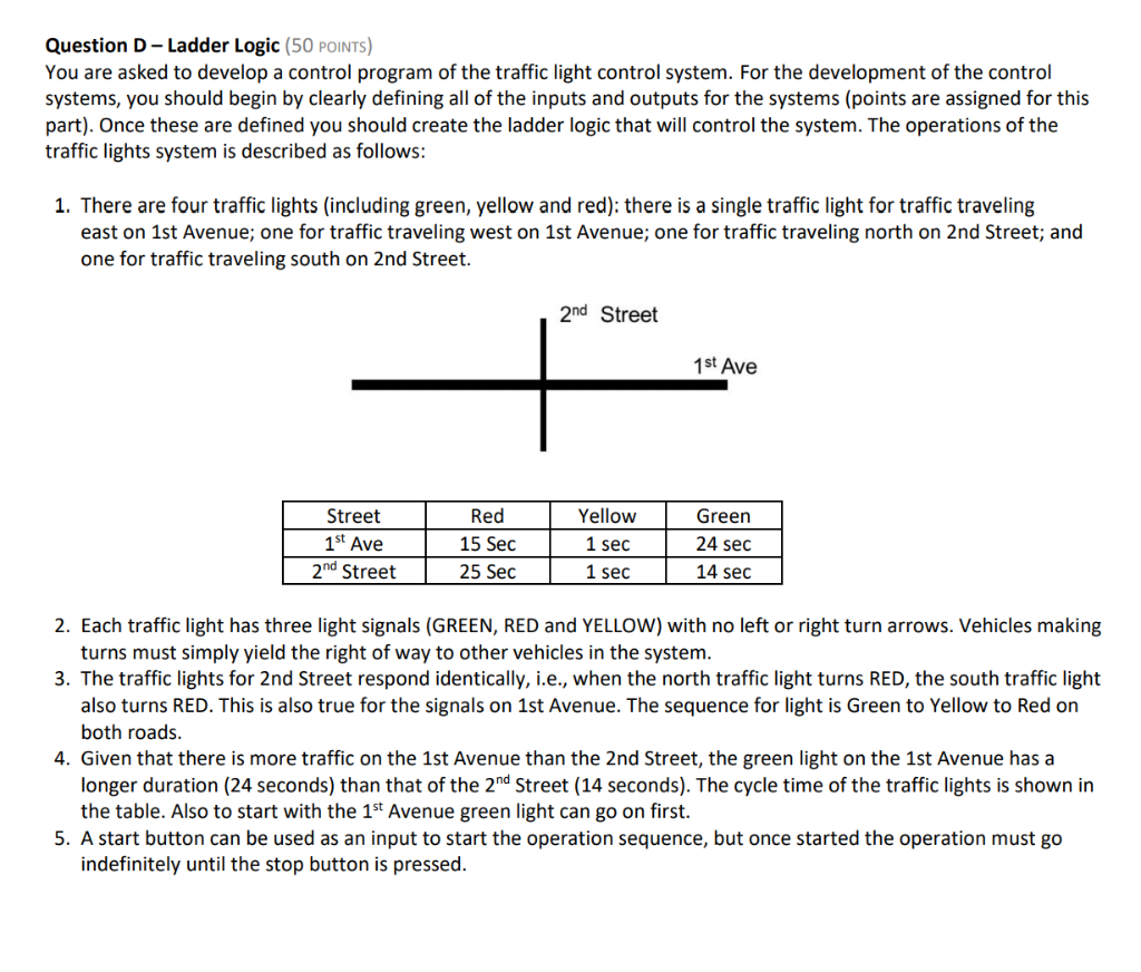 Solved Question D-Ladder Logic (50 POINTS) You are asked to | Chegg.com