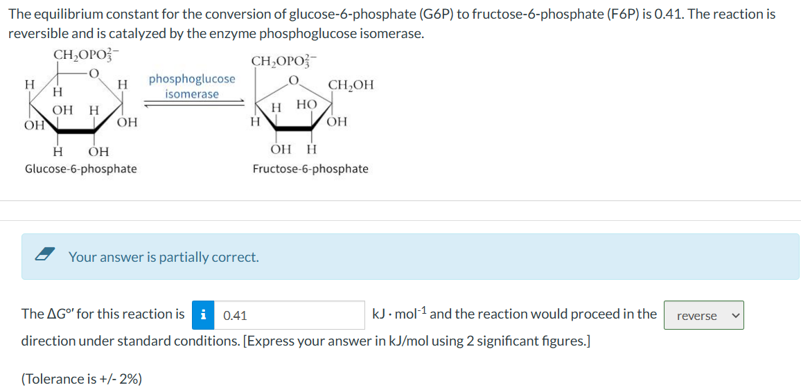 Solved The equilibrium constant for the conversion of | Chegg.com