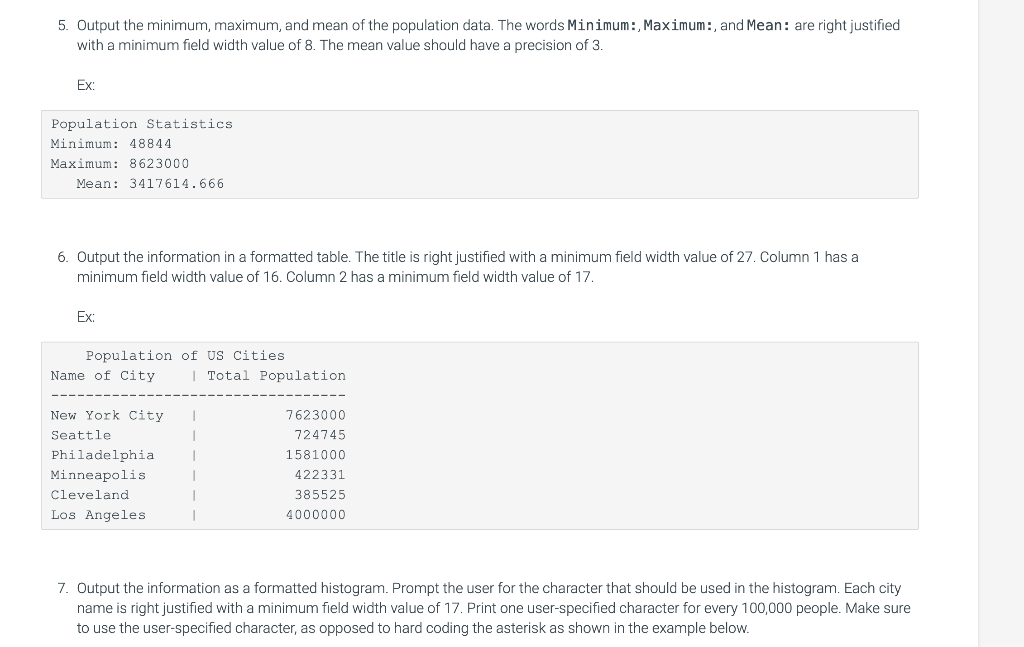 Solved 17.2 PROJECT 2: Statistics and Visualization of Data | Chegg.com