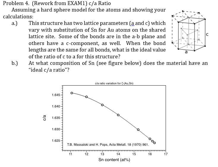 Problem 4 Rework From Exam1 Ca Ratio Assuming A 