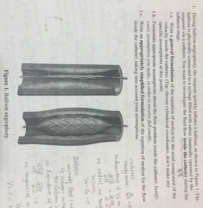 Solved 1. During balloon angioplasty, the surgeon quickly | Chegg.com