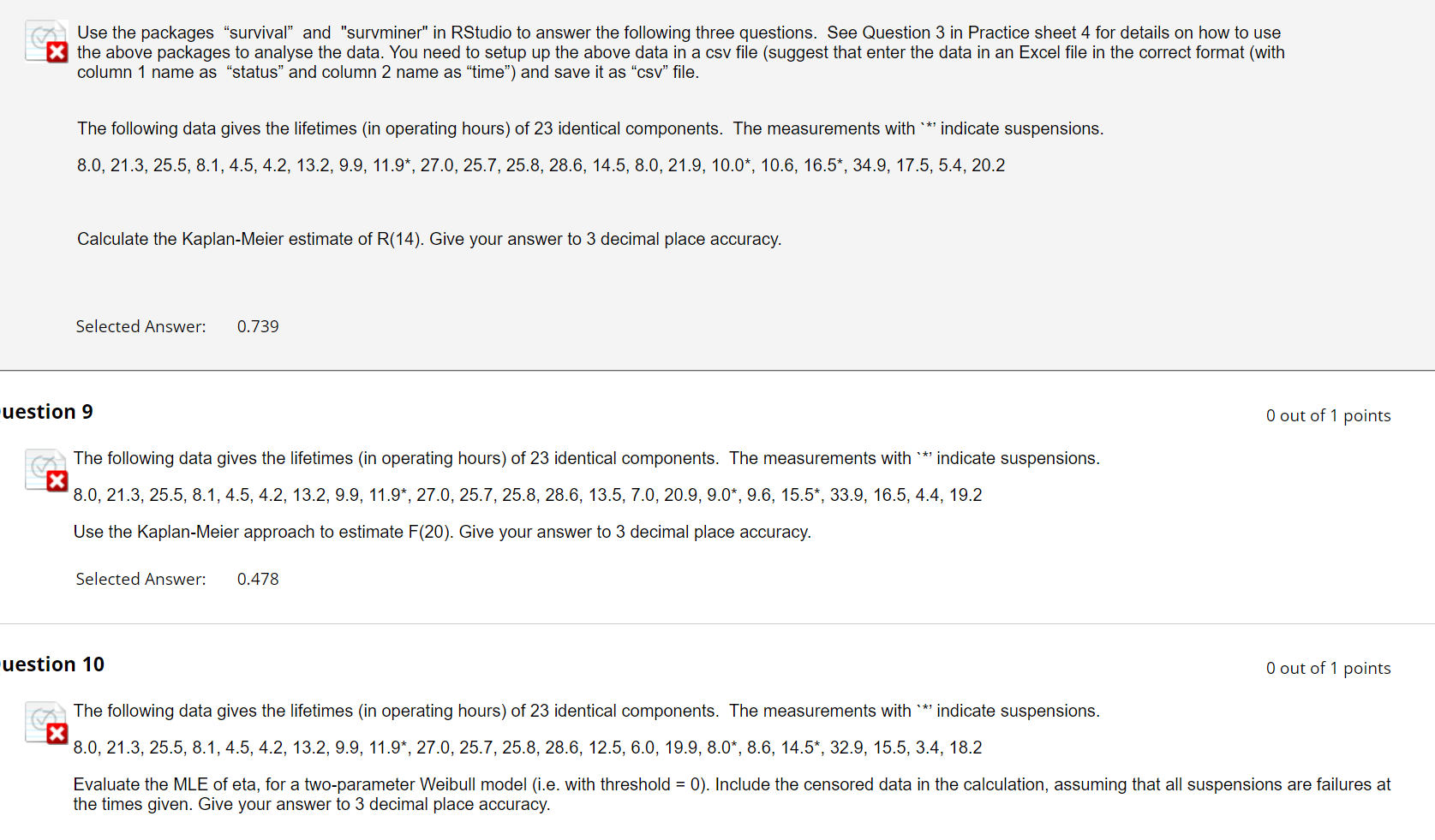 Solved Use the packages "survival" and "survminer" in | Chegg.com