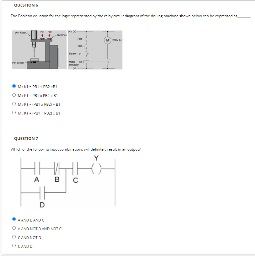 Solved QUESTION 6 The Boolean equation for the logic | Chegg.com